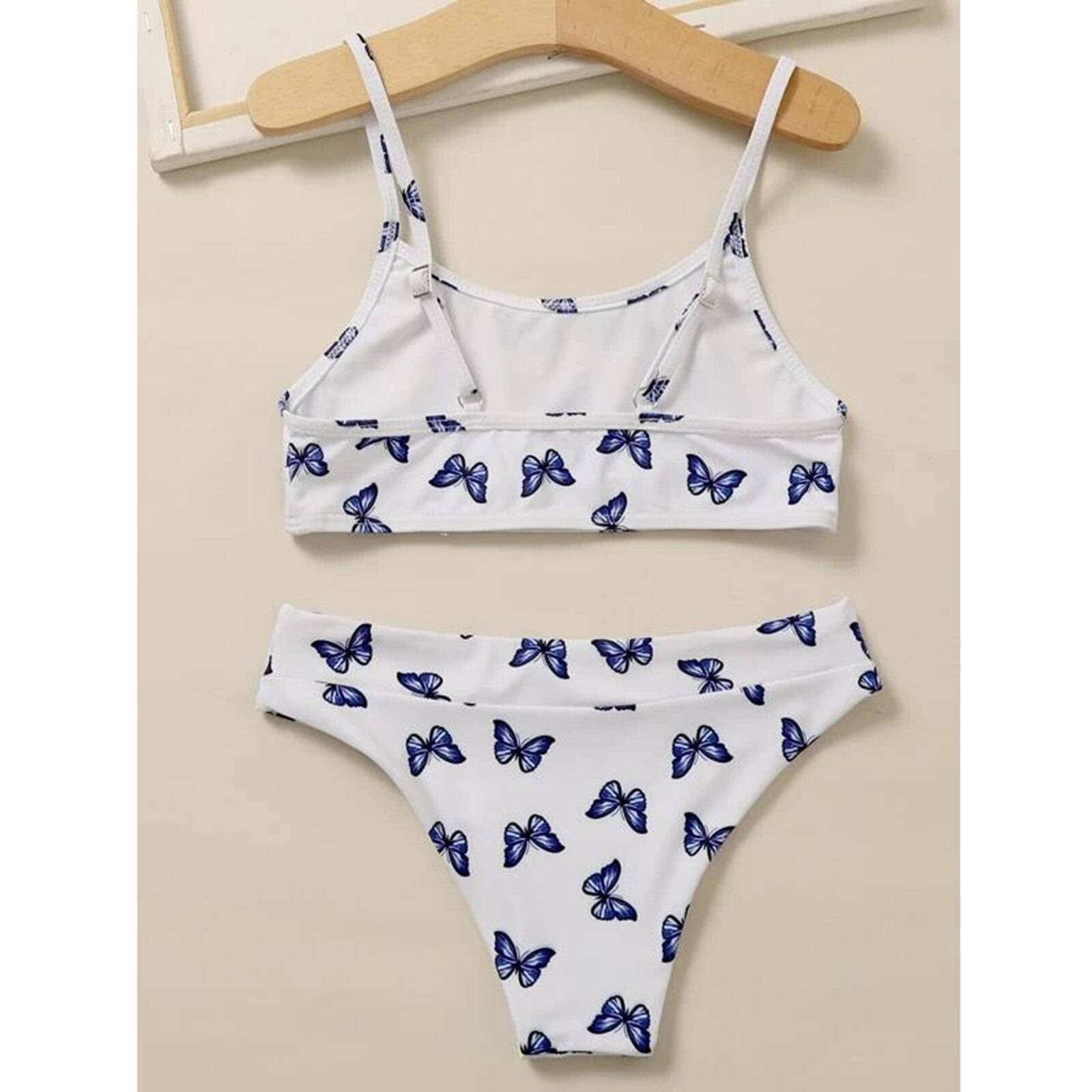 Girl Butterfly Print Bikini Set Children Swimsuit ... – Vicedeal