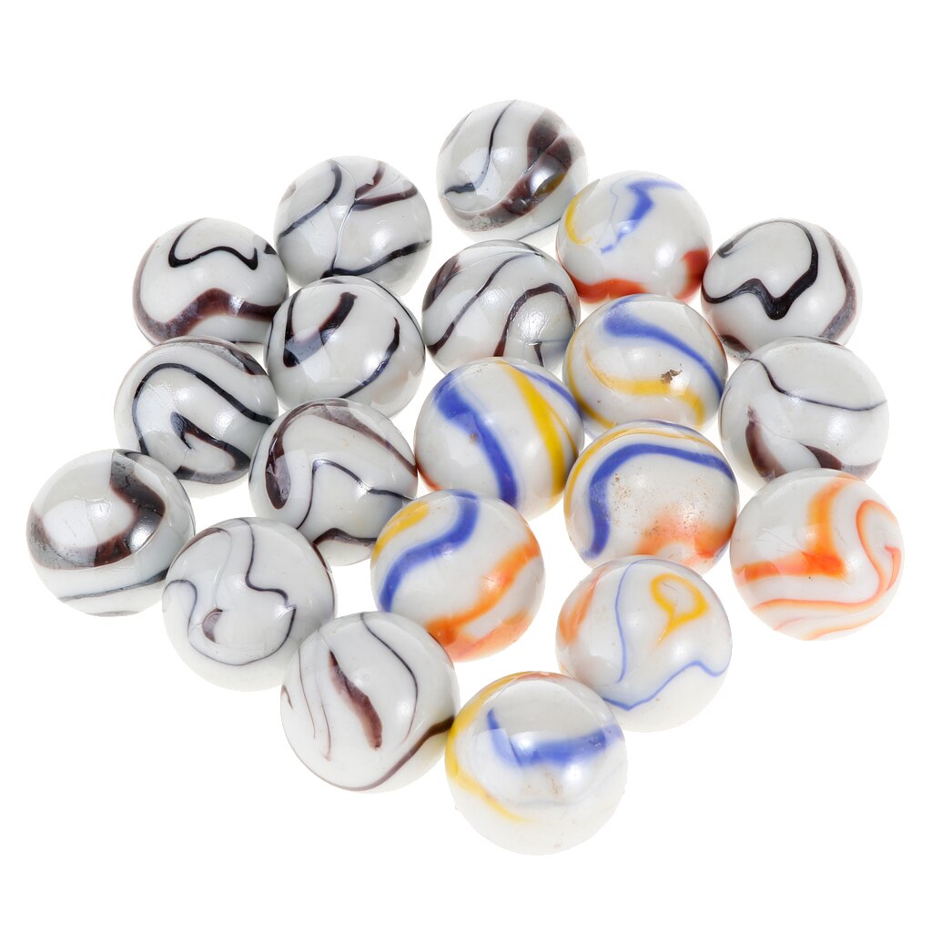 1 Inch Small Whit Glass Marbles, Pack of 50, Kids ... – Grandado