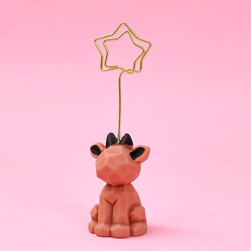 Kawaii Animal Card Holder Resin Cartoon Animal Pho... – Grandado