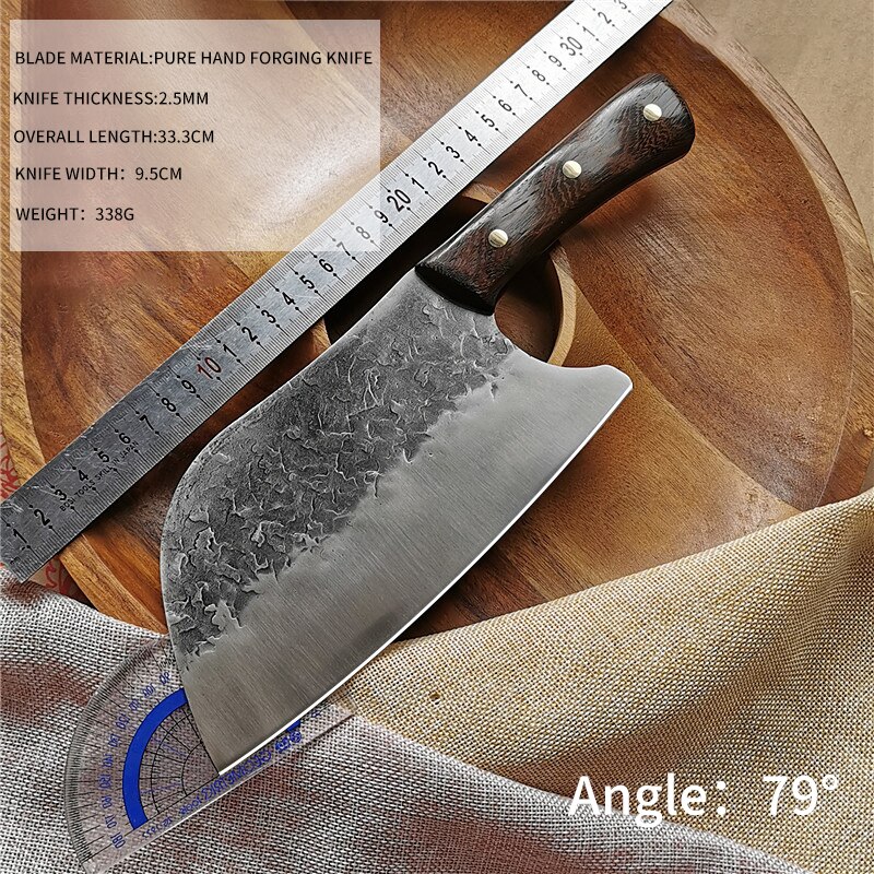 Full Tang Chef Knife Handmade Forged High-carbon C... – Grandado