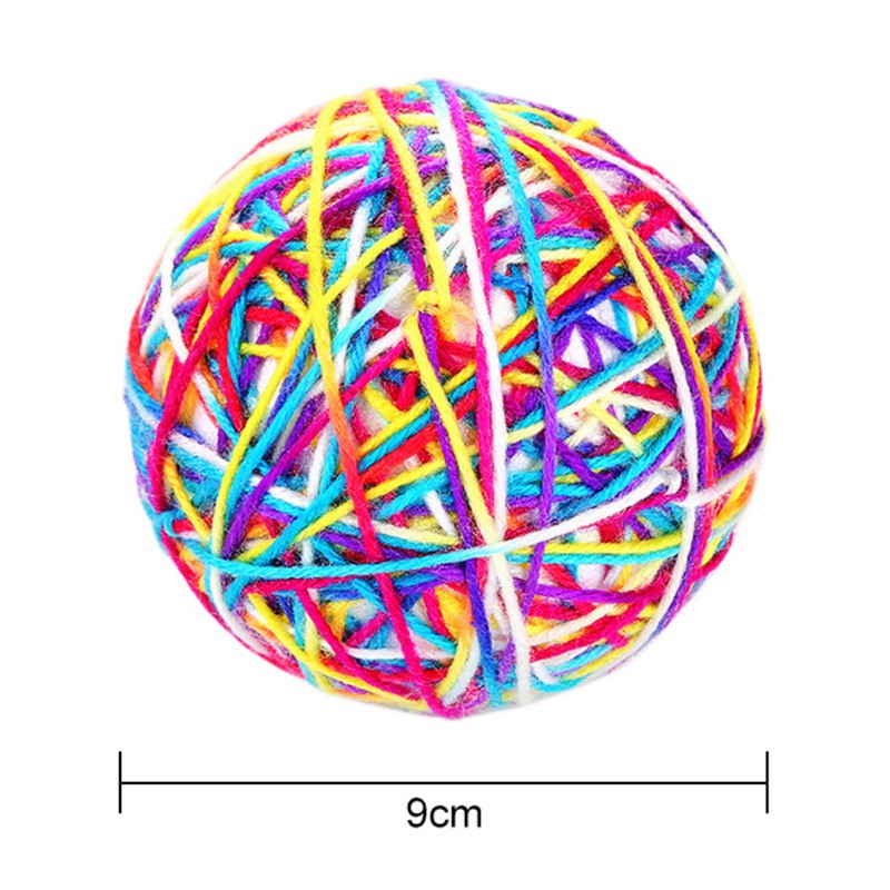 Pet Cat Rolling Ball Toys Colorful Wool Yarns Kitt... – Grandado