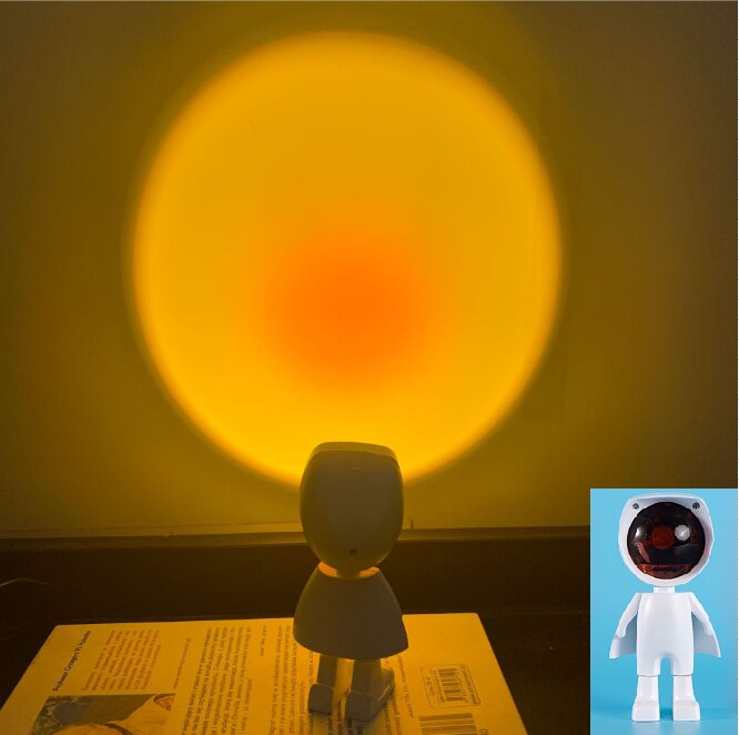 Sunset Projection USB Night Lights Live Broadcast ... – Grandado