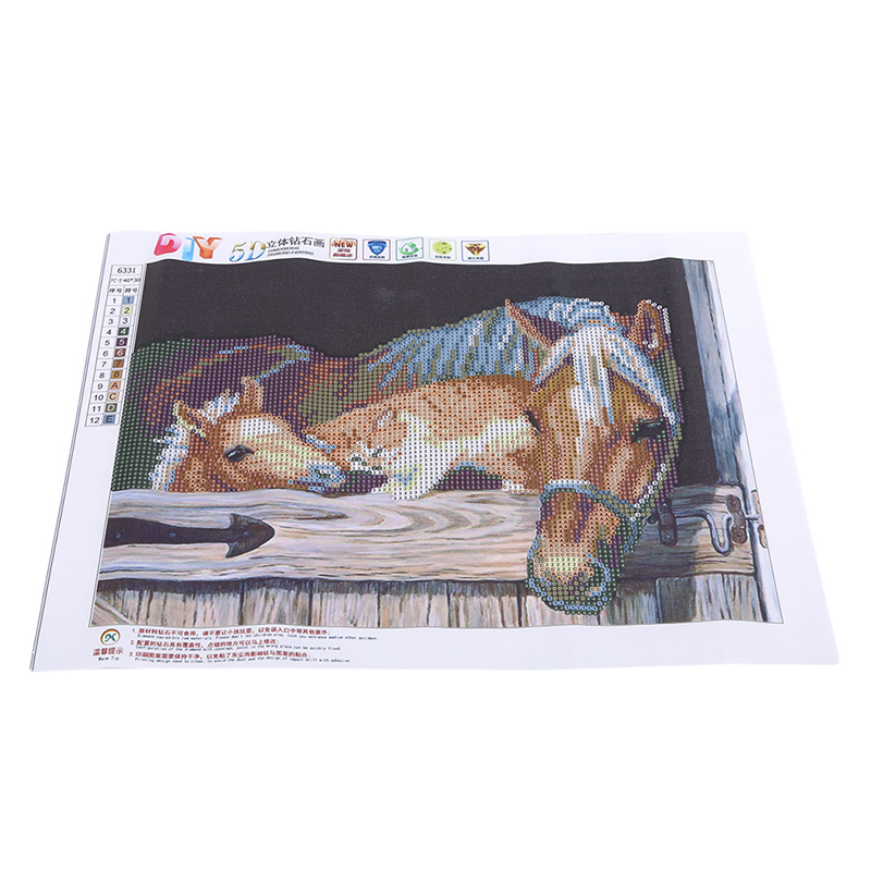 Diamond Painting 5D Cute Kitten Horse Circle Docil... – Vicedeal