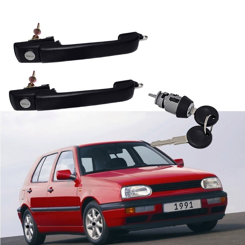 2X Front Left and Right Door Handle for Golf Jetta... – Grandado