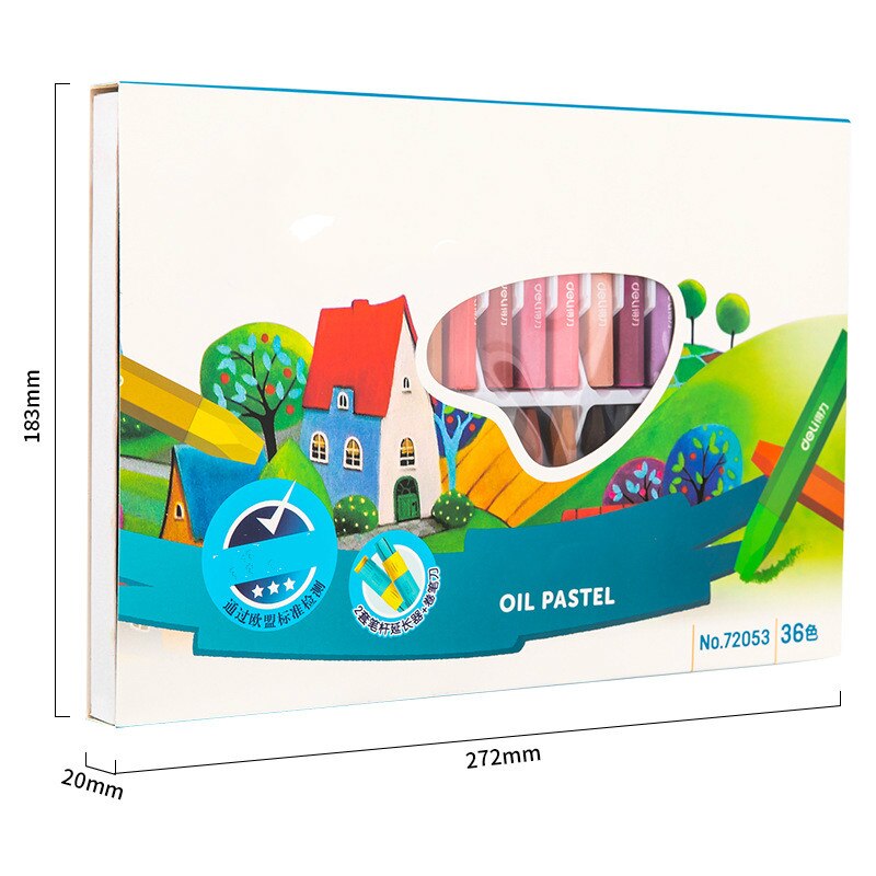 36 Colors Crayons Colored Oil Pastel Set Crayons N... – Grandado