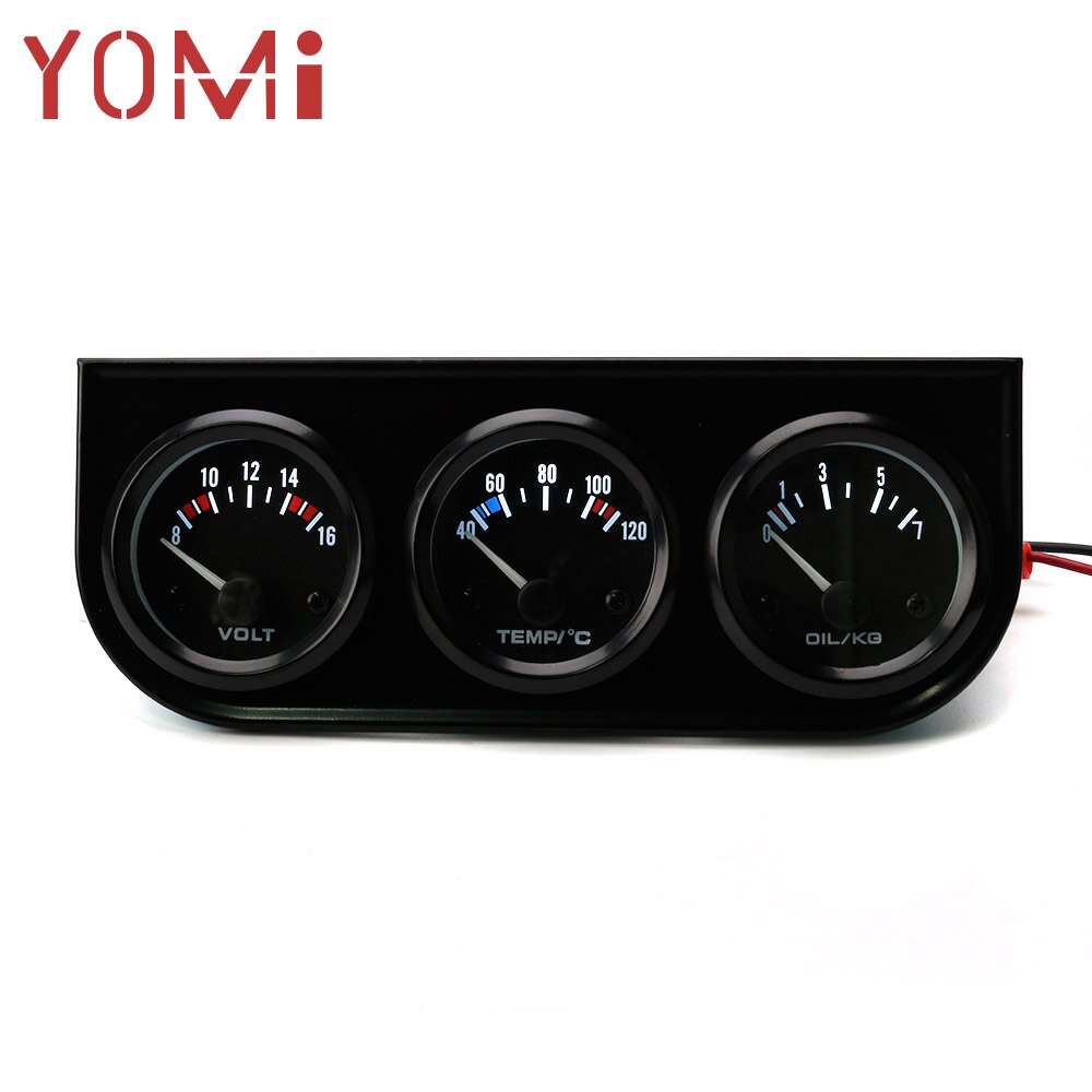 YOMI 52mm Triple Electrial Gauge Kit Water Temp Ga... – Vicedeal
