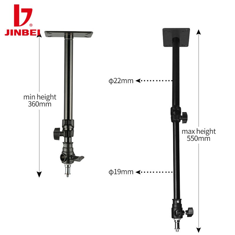 JINBEI L-600D Top Light Stand 1'8"ft / 55... – Grandado