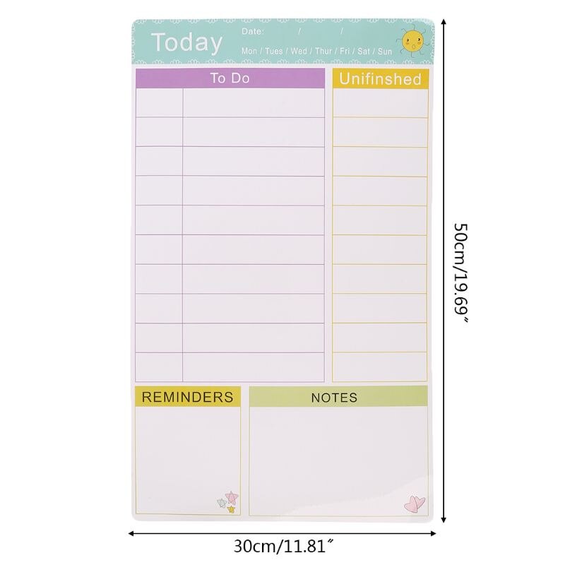 Daily Planner Magnetic Whiteboard Fridge Magnets M... – Grandado