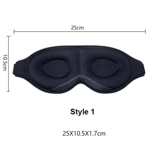 Eye Patches 3D Memory Foam Zijde Slaapmasker Zacht... – Vicedeal
