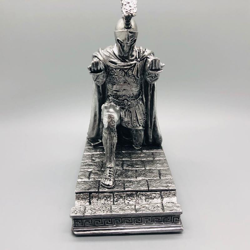 Executive Knight Pen Holder With Helmet Bronze Sta... – Grandado
