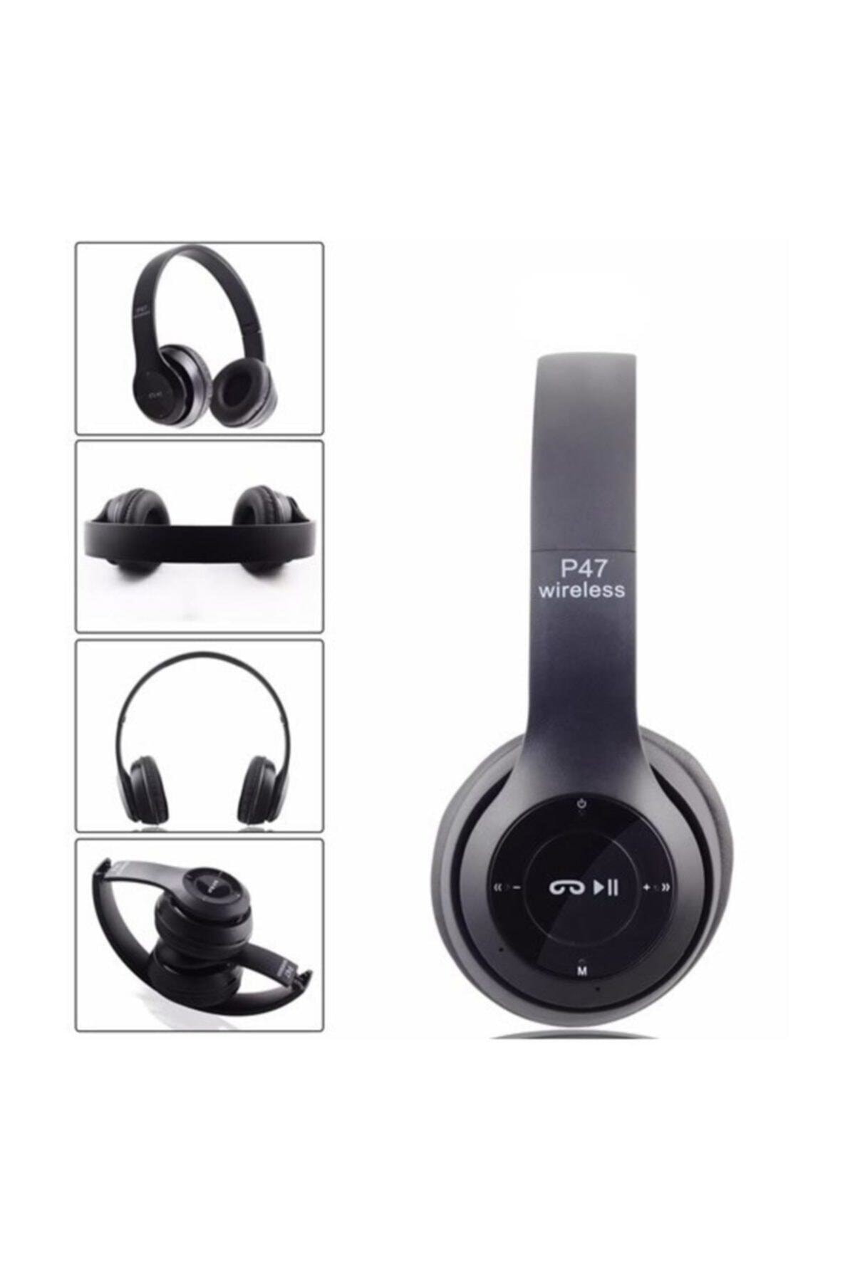 P47 Black Wireless Bluetooth Headset – Vicedeal