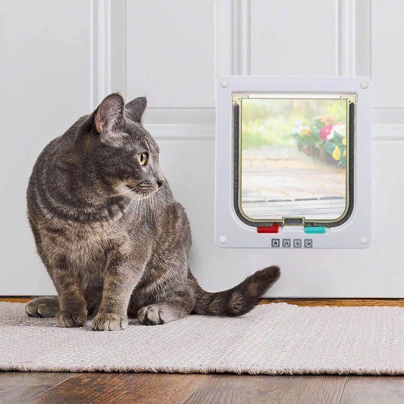 Pet Door 4 Way Lockable Dog Cat Kitten Door Securi... – Vicedeal