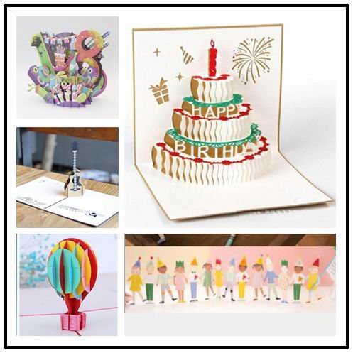 3D Verjaardagstaart papier verjaardag pop up card ... – Vicedeal