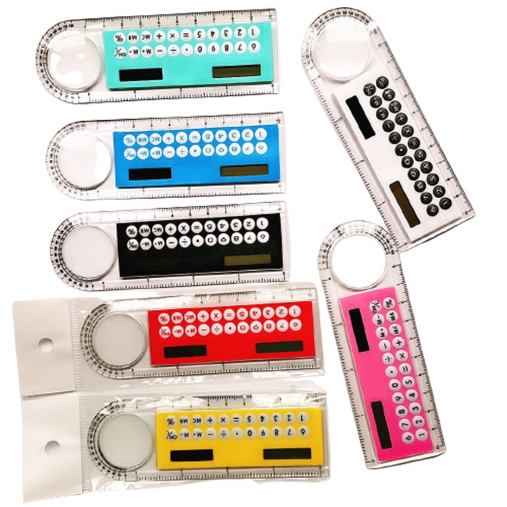 Random Color Mini Calculator Ruler Solar Energy Ca... – Vicedeal