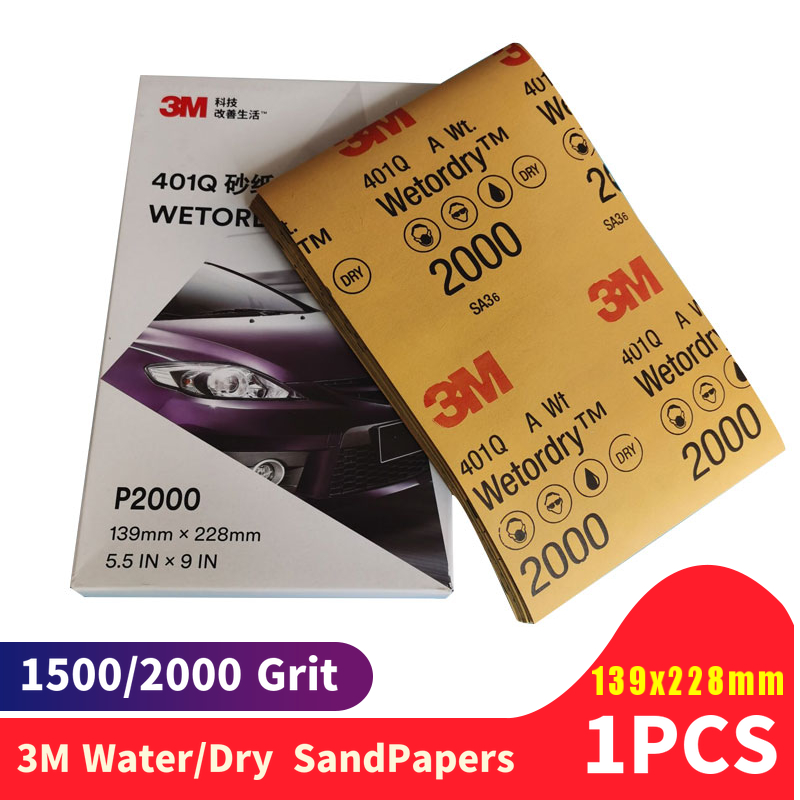 3M Sandpaper Set 1500/2000 Grit Sanding Paper Wate... – Vicedeal