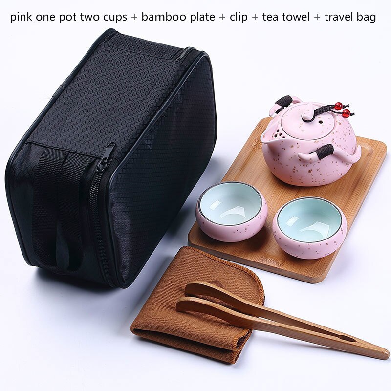 3Pcs Reise tee-set Tee-Set Porzellan Doppel Wand T... – Vicedeal