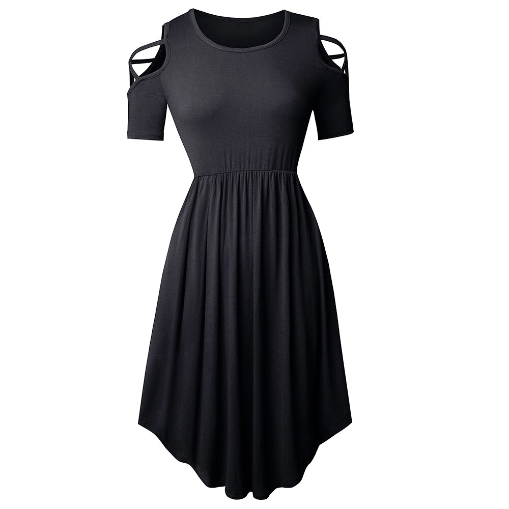 Dejlig for evigt sommer ren farve udhulede kjoler ... – Grandado