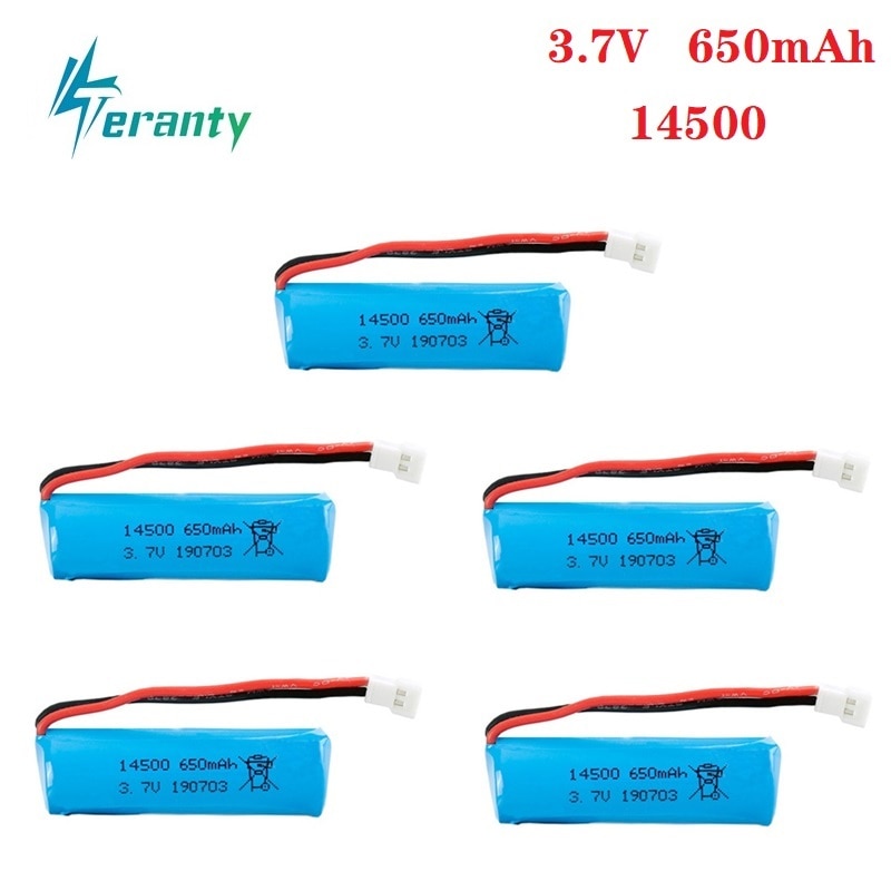 1/2/3/5/10Pcs 3.7V 650mAH 14500 Lipo Battery For H... – Grandado