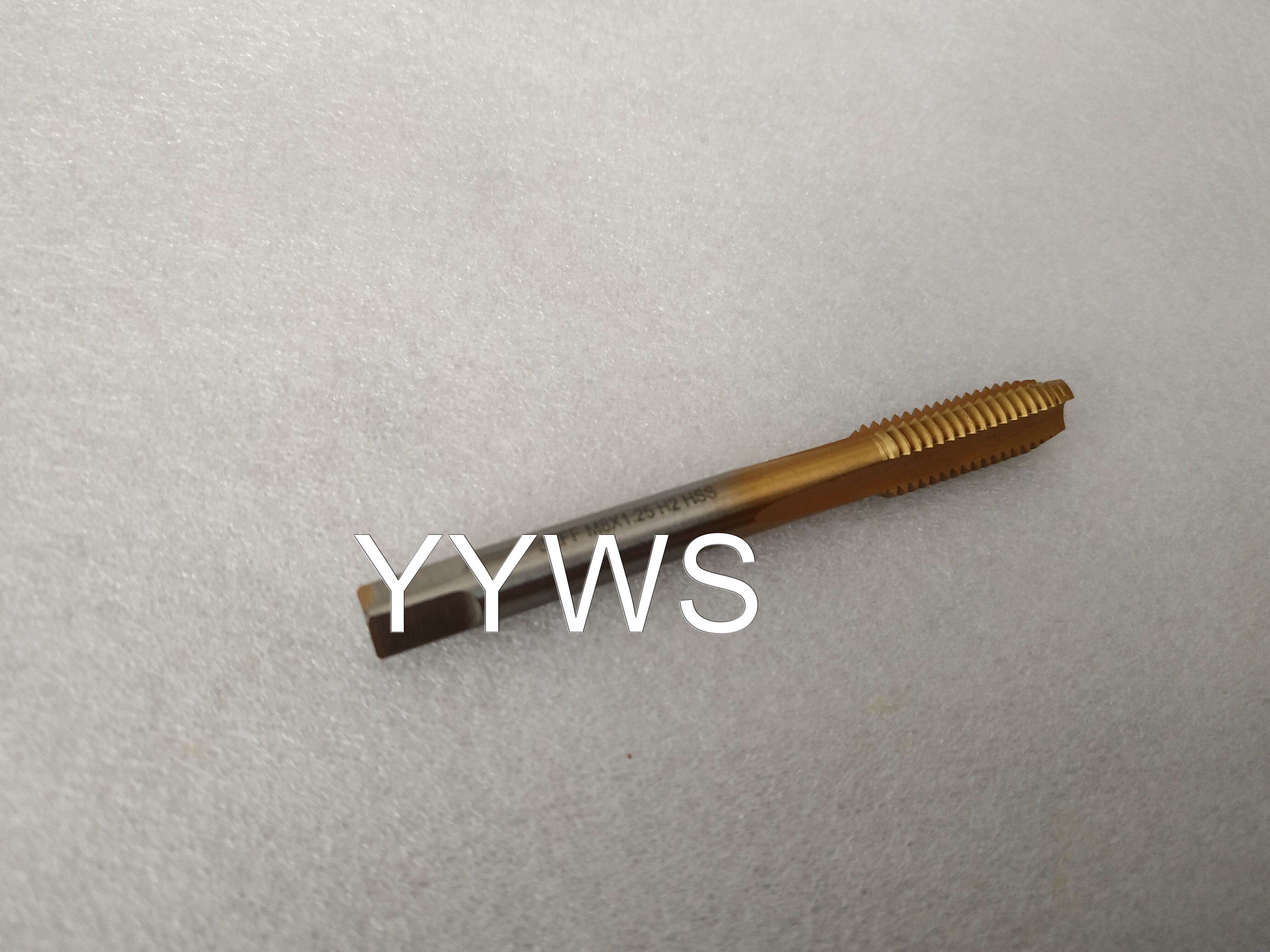 HSS TiN Coating Right Hand Machine Tap M8 1.25mm T... – Grandado