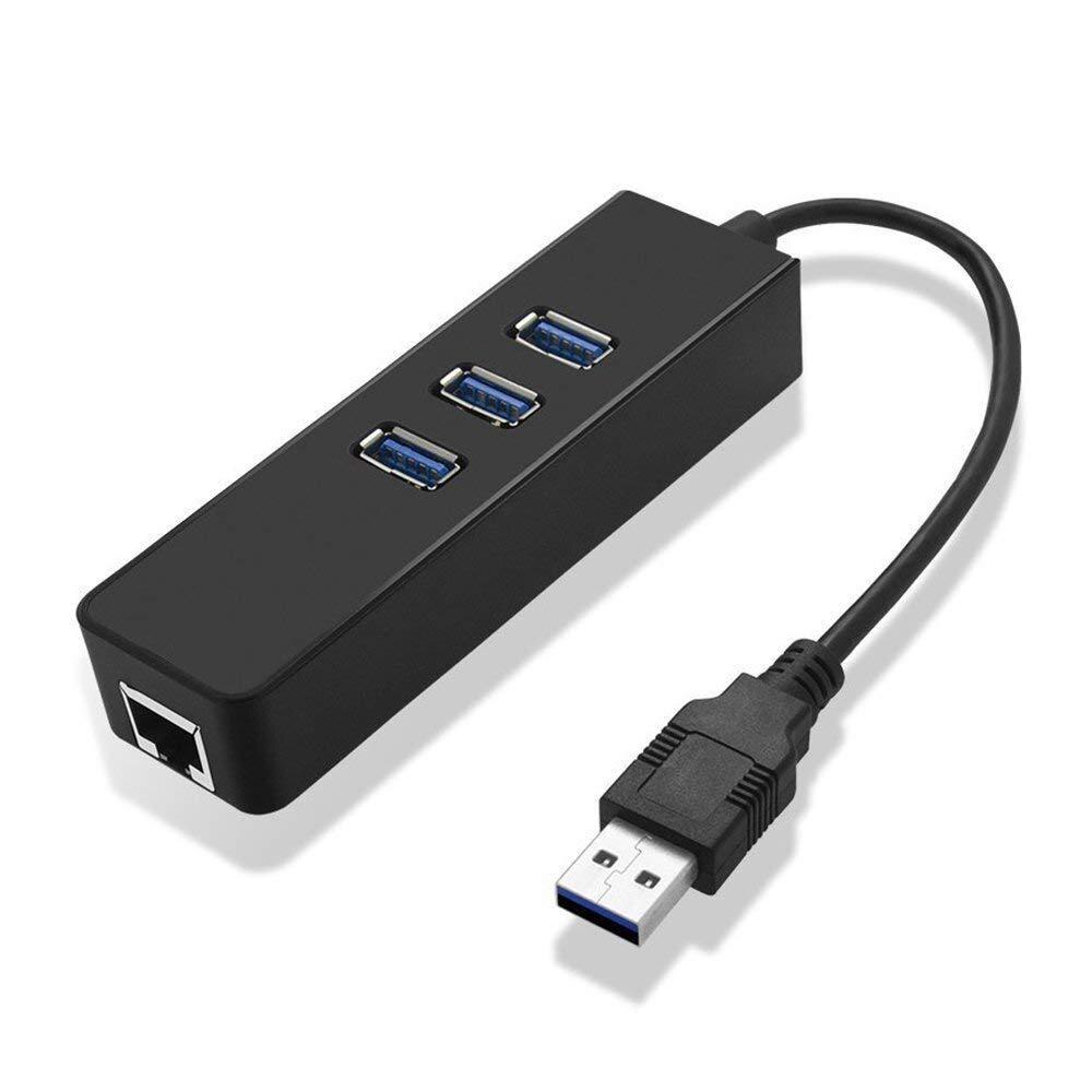 3-Port USB 3.0 Hub With RJ45 10/100/1000 Gigabit E... – Vicedeal