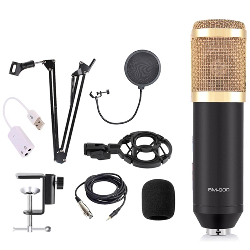 BM-900 Podcast Recording Microphone with Stand Con... – Grandado