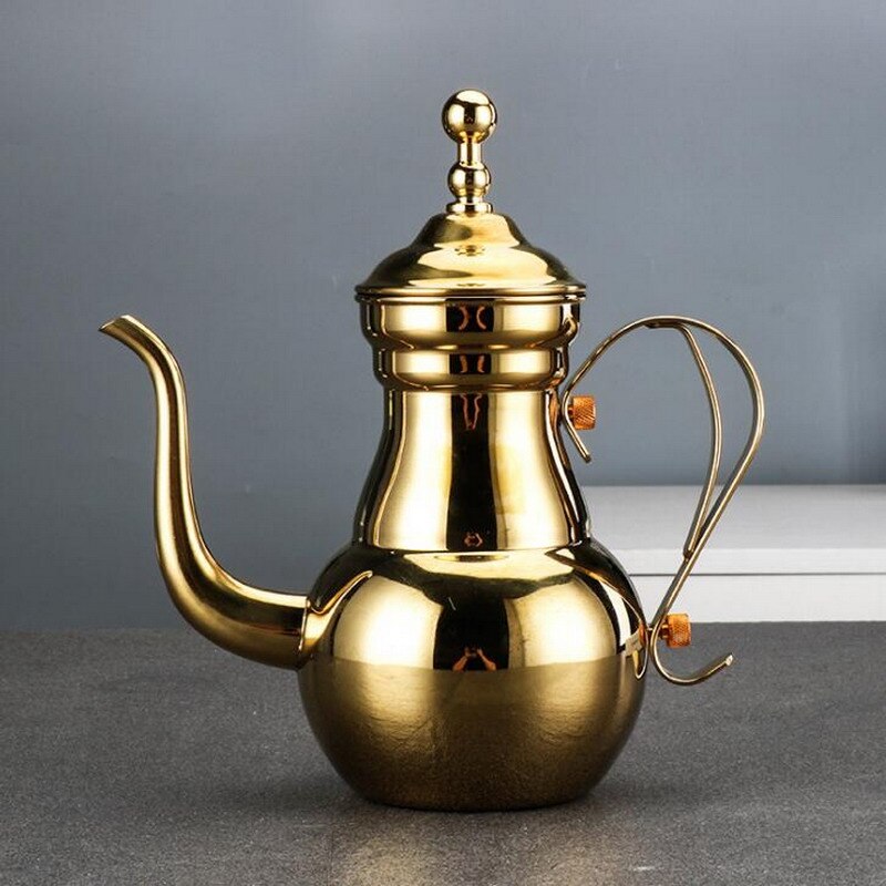 0.7L Stainless steel narrow teapot hotel long-mout... – Grandado