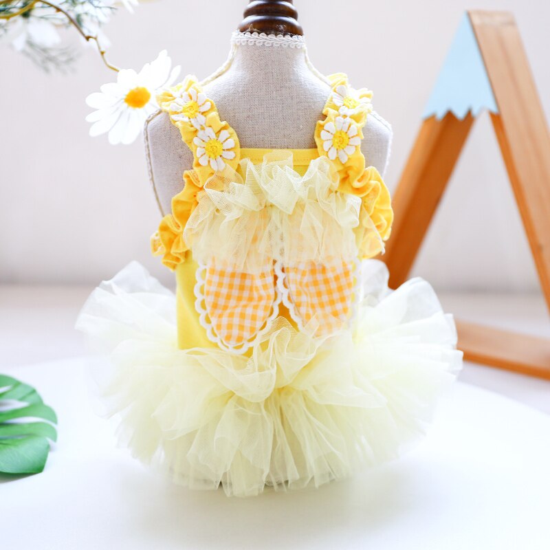 PETCIRCLE Dog Clothes Yellow Bunny Yarn Dress For ... – Grandado