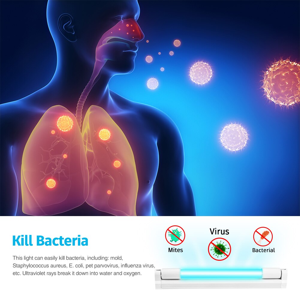 8W Quartz Ozone UVC Sterilizer Kill Virus Influenz... – Grandado
