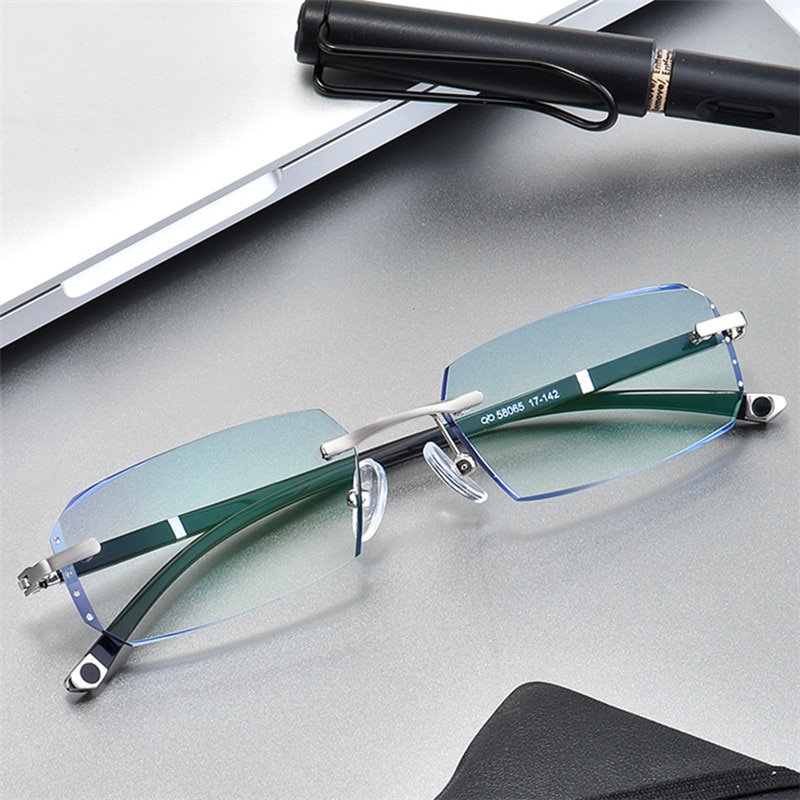 Vazrobe Rimless Myopia Glasses Insert Optic Lens -... – Grandado