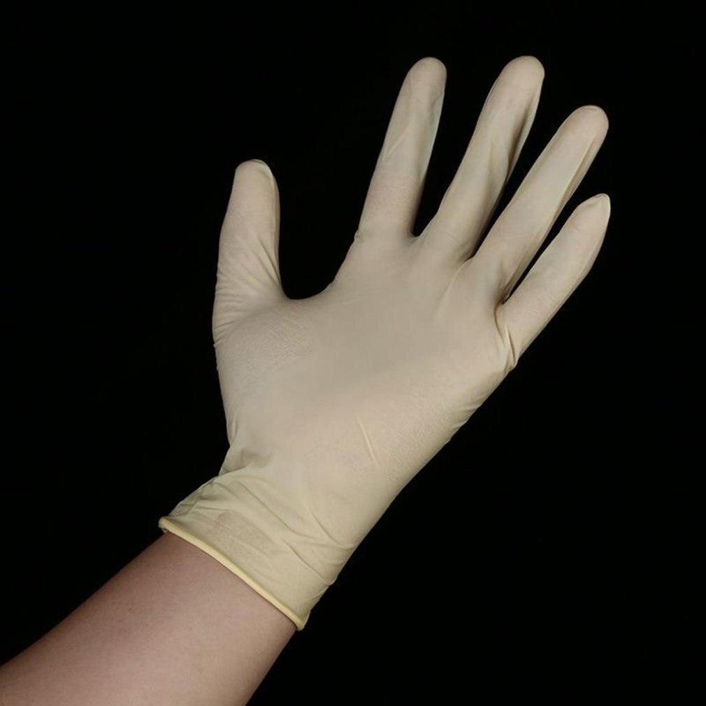 100 Pieces Disposable Transparent Latex Gloves Gen... – Grandado