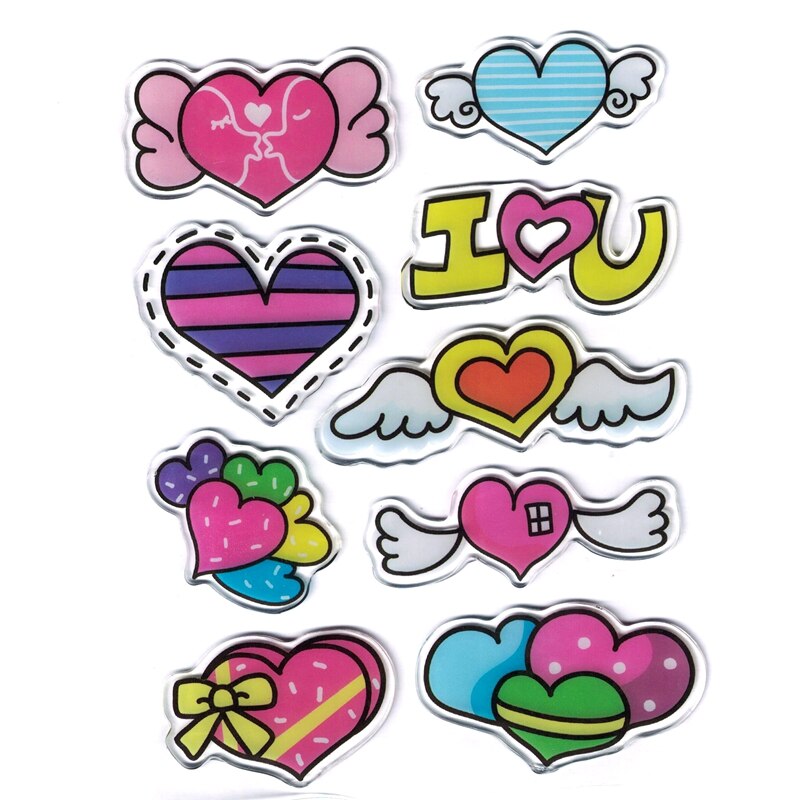 Lovely PVC Crystal jelly Stickers Decorative Carto... – Grandado