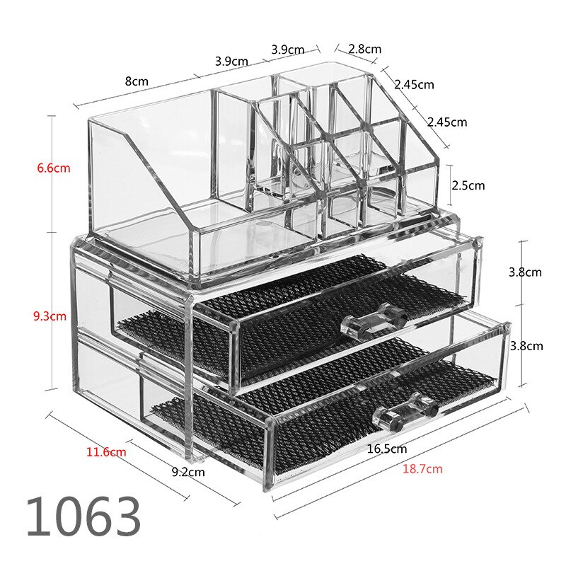 Korean small and transparent acrylic multilayer dr... – Grandado