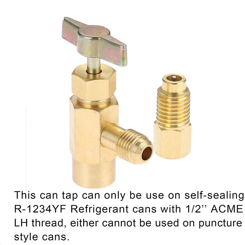 R1234YF Self-Sealing Can Tap with R134A Tank Adapt... – Grandado