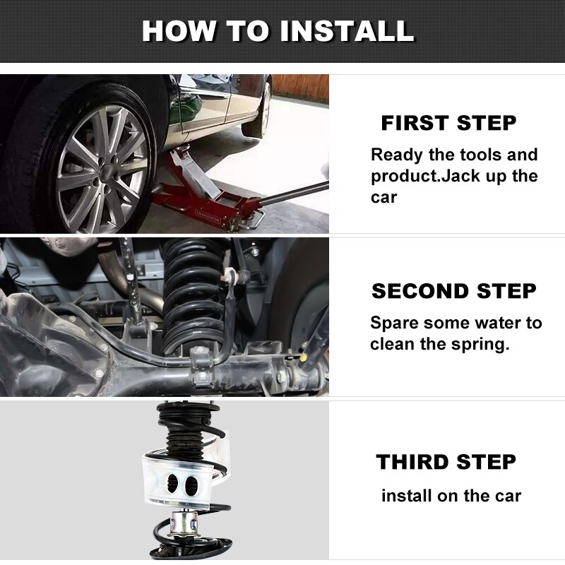 2Stck Universal- Auto Stoßdämpfer Frühling Auto En... – Grandado