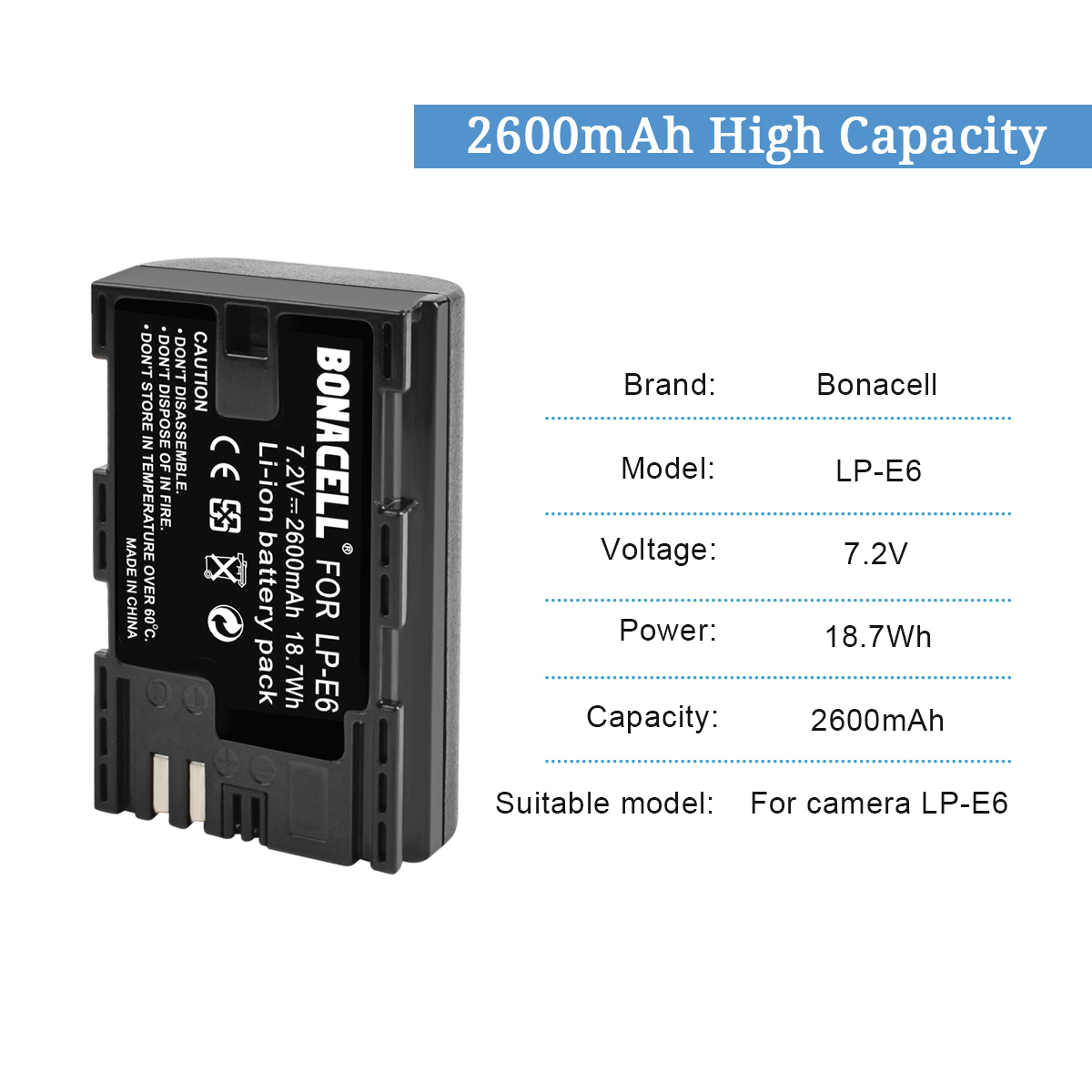 LP-E6 N Batterij + Dual Usb Oplader Voor Canon E X... – Vicedeal