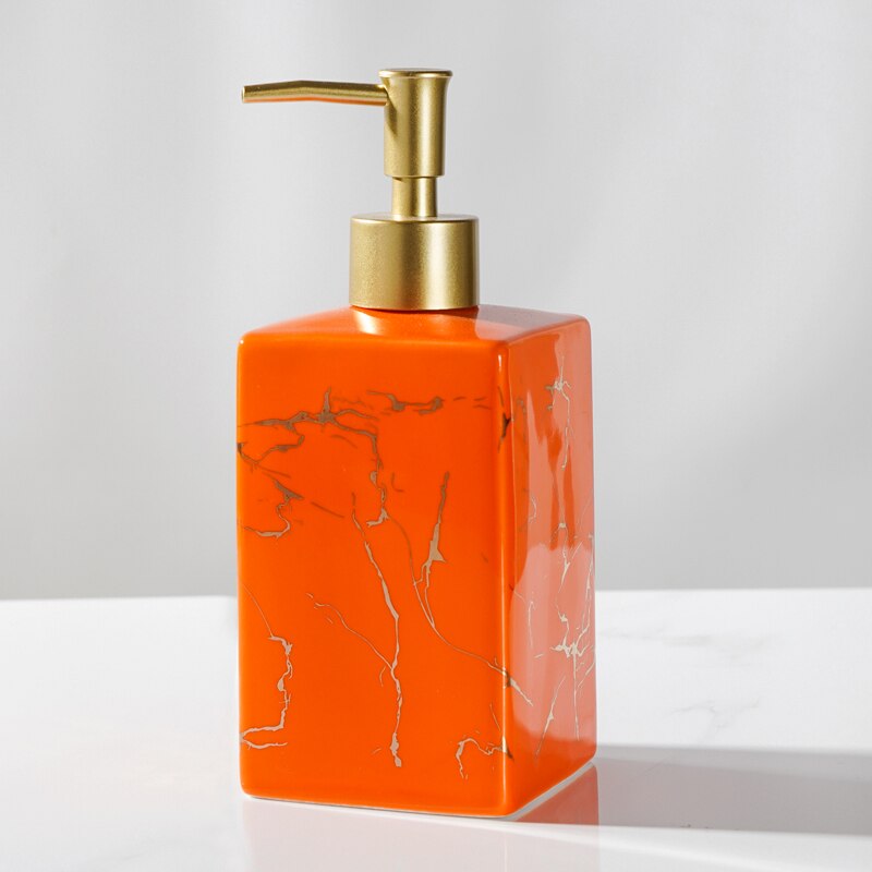 Marble Texture Square Portable Soap Dispenser Bath... – Grandado