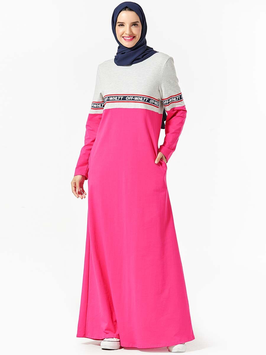 Islamic Clothing Tracksuit Long Dress Women Muslim... – Vicedeal