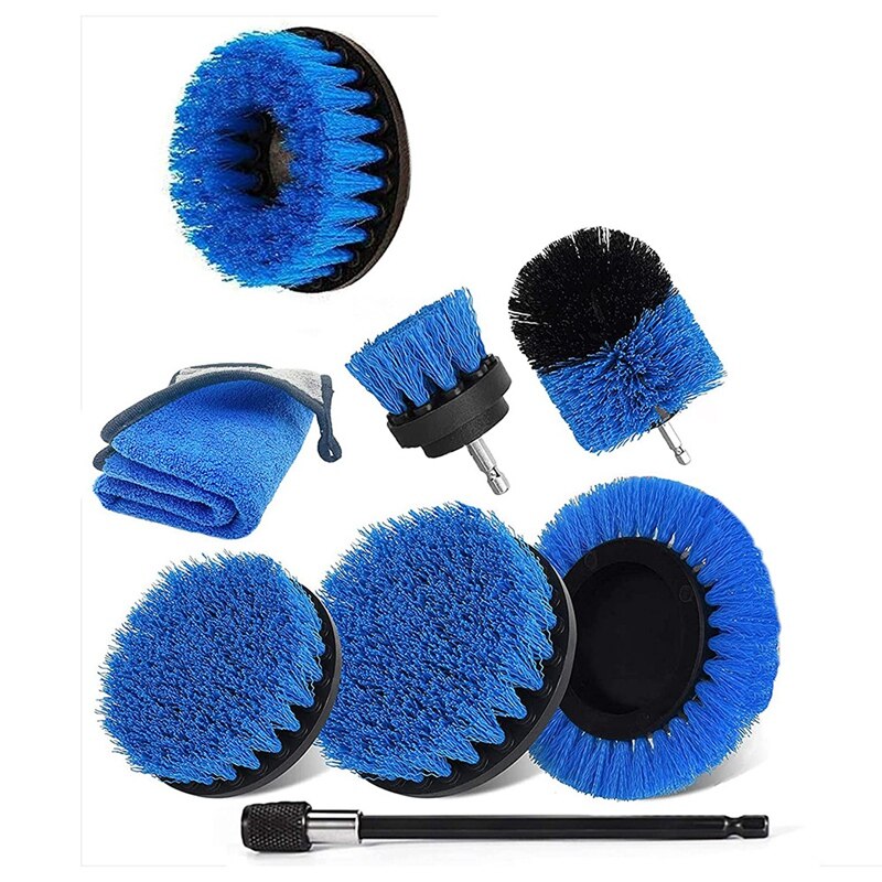 8PCS Brush Accessory Drill Bits, Rotating Gas Wash... – Grandado