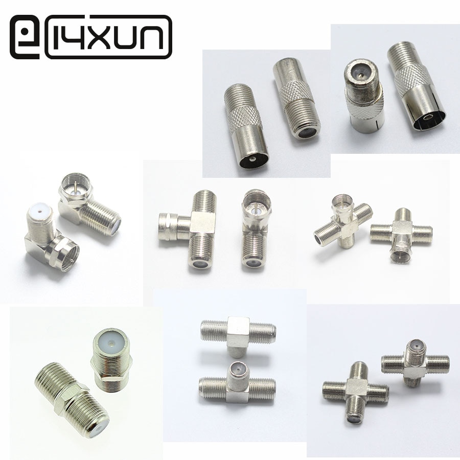 Conector 2 uds 2 en 1 para TV con cabeza F, conect... – Grandado