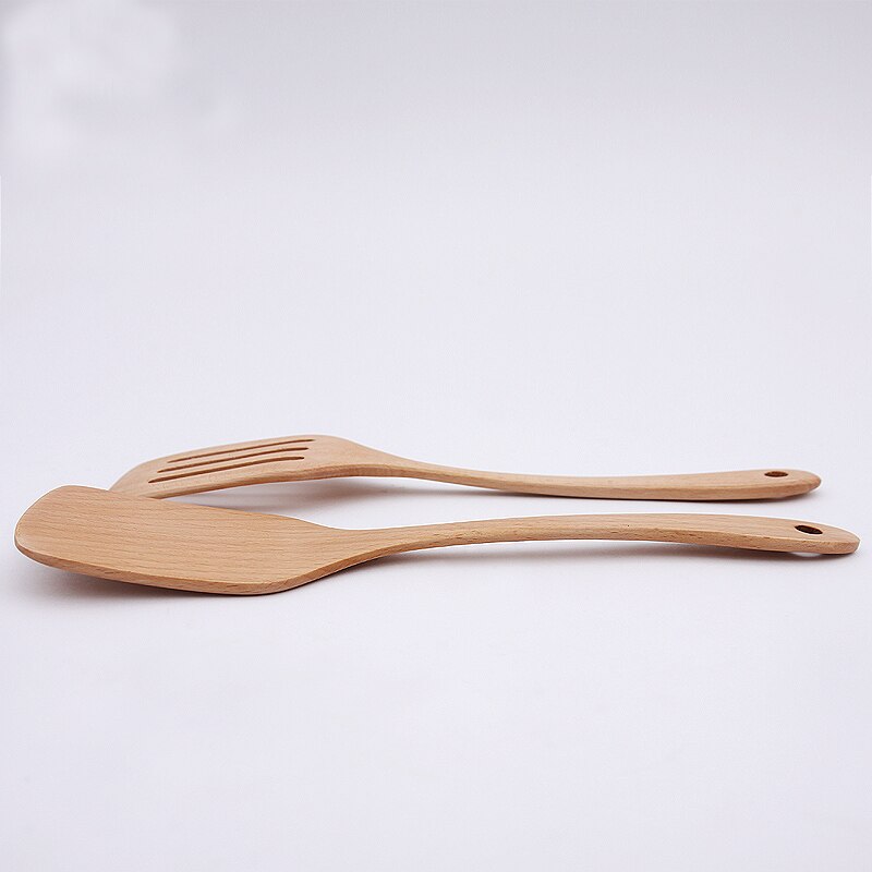 Naturlig bok trä köksredskap verktyg spatel skopa ... – Grandado