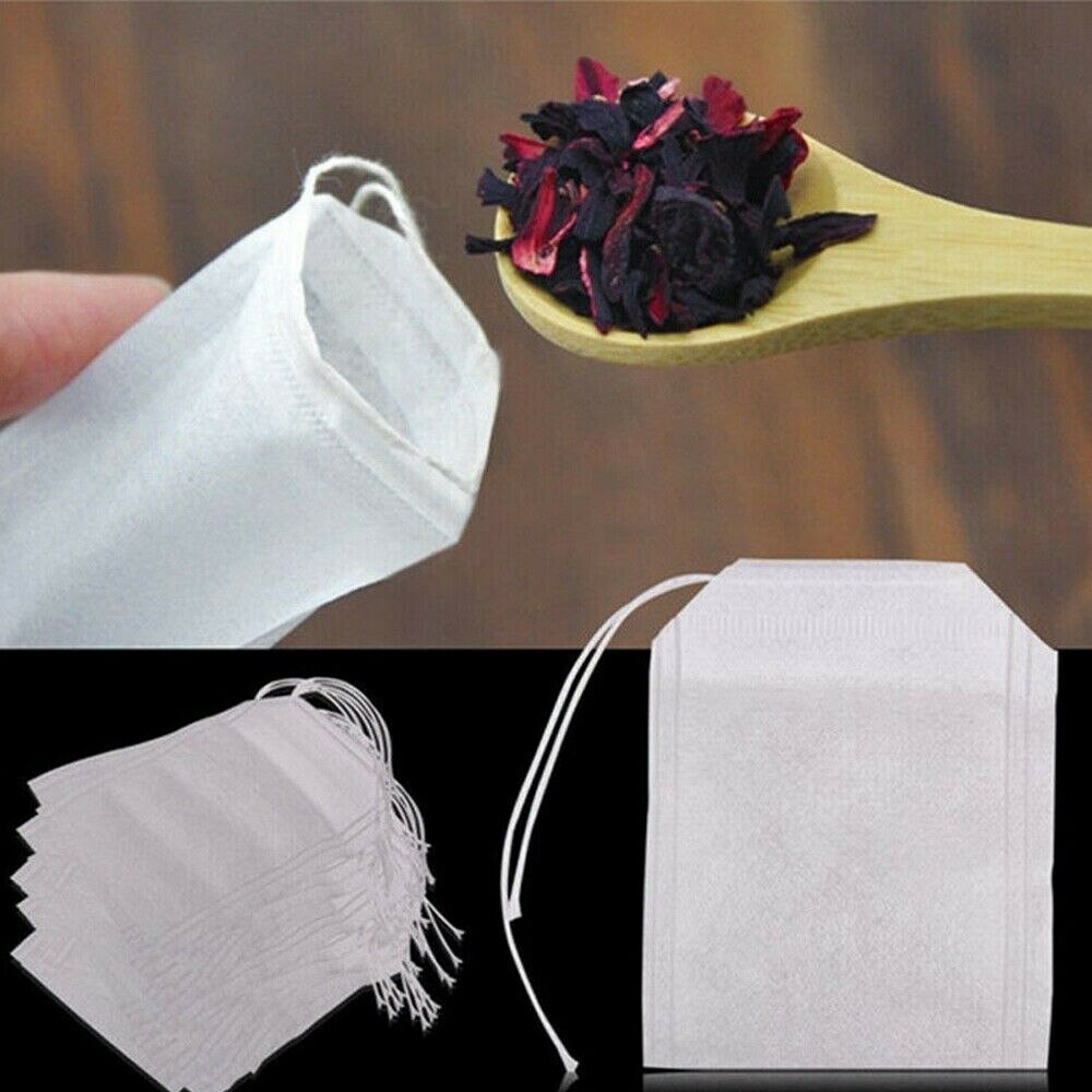 100x Empty White Teabags String Heat Seal Filter P... – Vicedeal