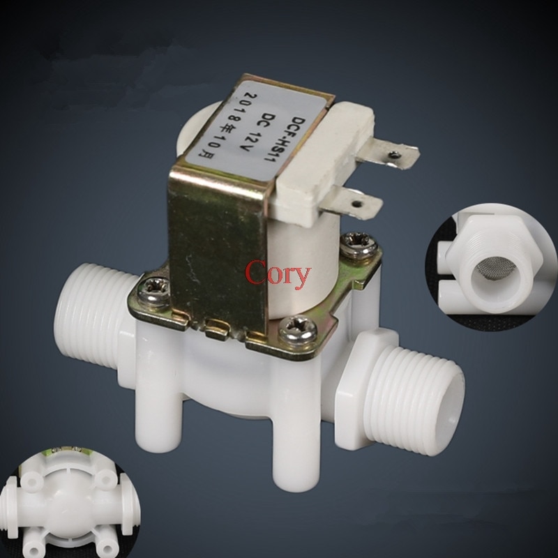 1PC Plastic solenoid valve G3/8 Male Thread DN10 N... – Grandado