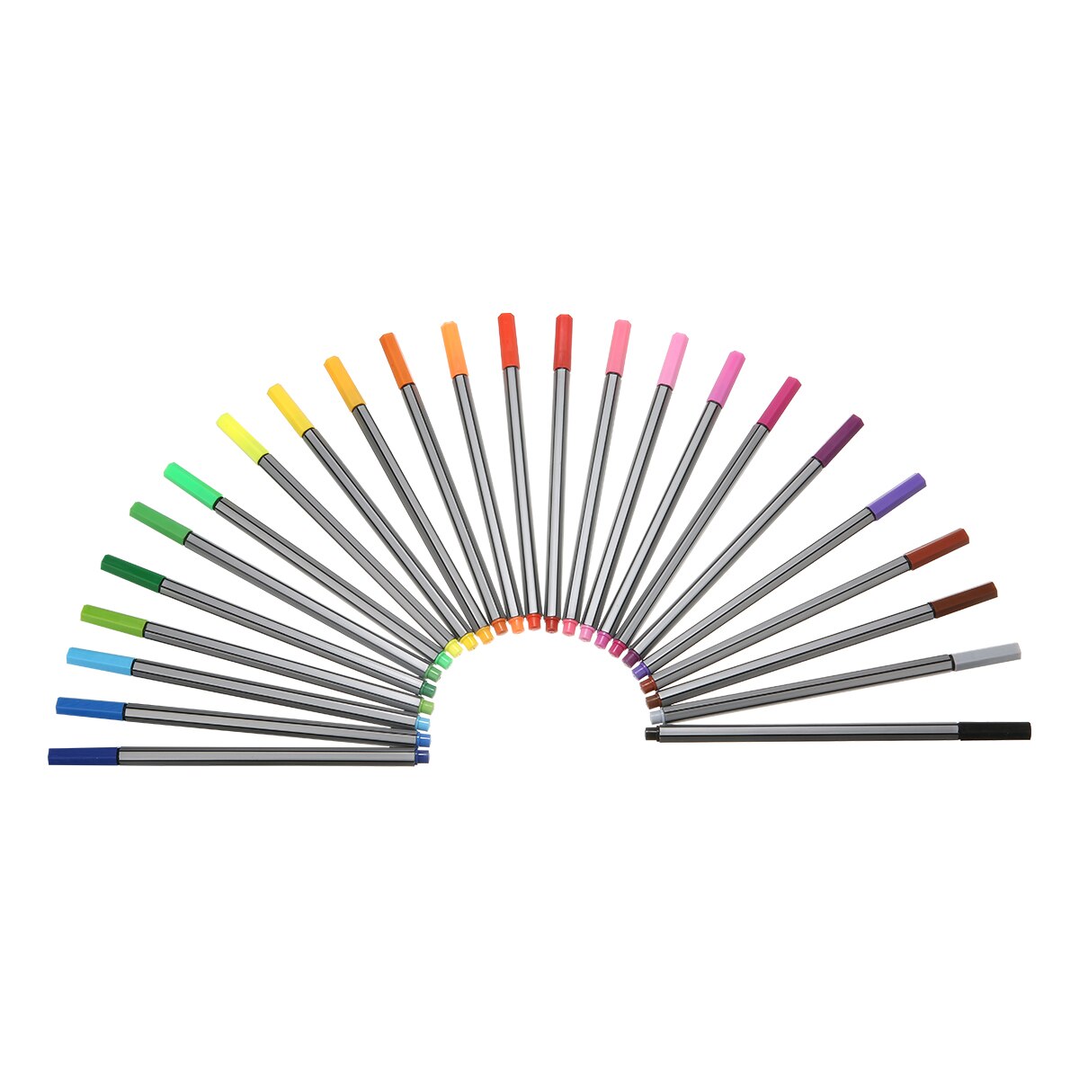 24 Colors 0.4mm Fineliner Pens Colored Sketch Fine... – Vicedeal