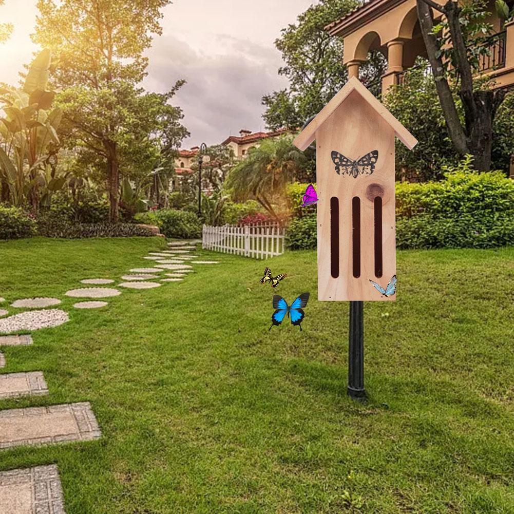 Wooden Insect House Box Insect Feeding Nest Insect... – Grandado