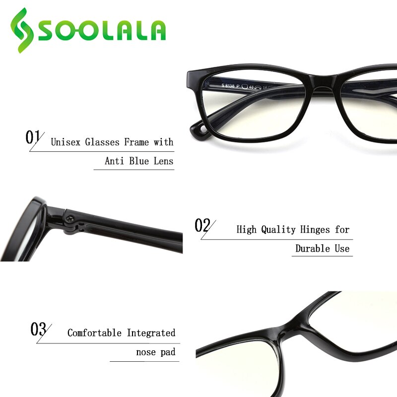 SOOLALA 2pcs Kids Anti Blue Light Blocking Compute... – Grandado