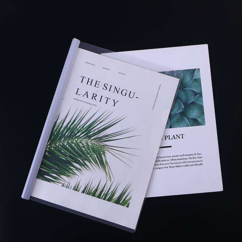 10pcs Transparent File Folder Sliding Bar Report C... – Vicedeal