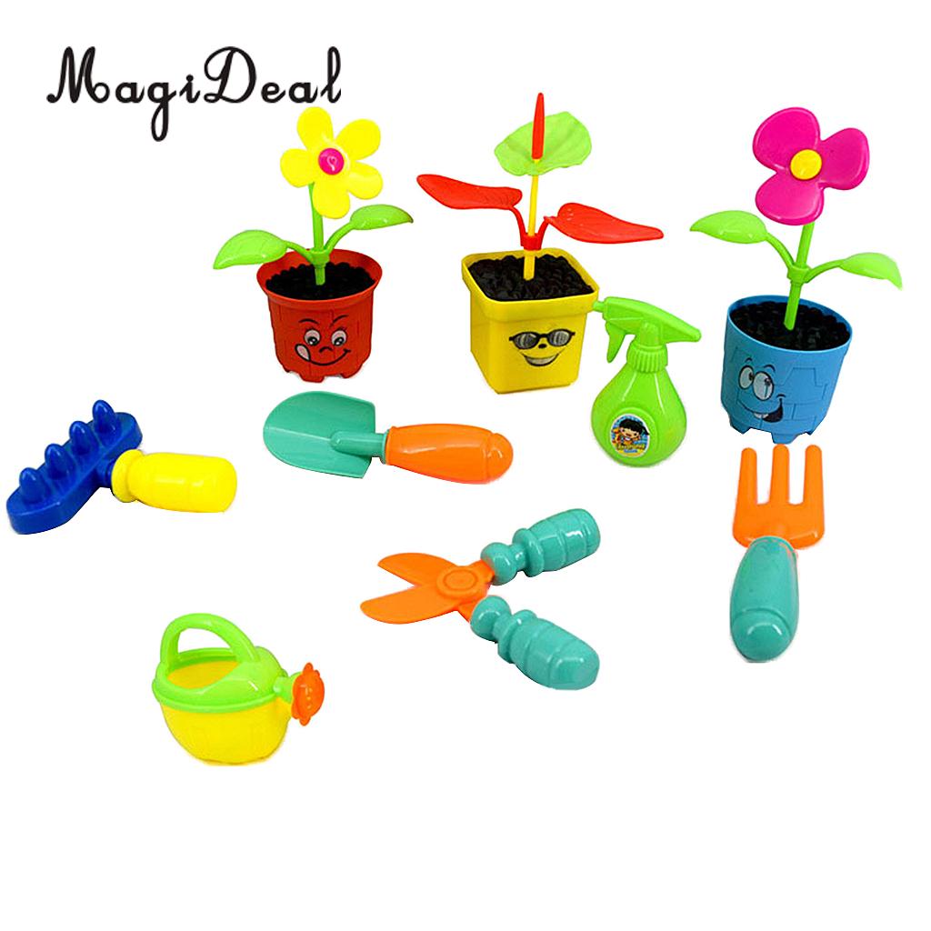 9 Pieces Garden Planting Flowers Tool Set Toy Set ... – Grandado