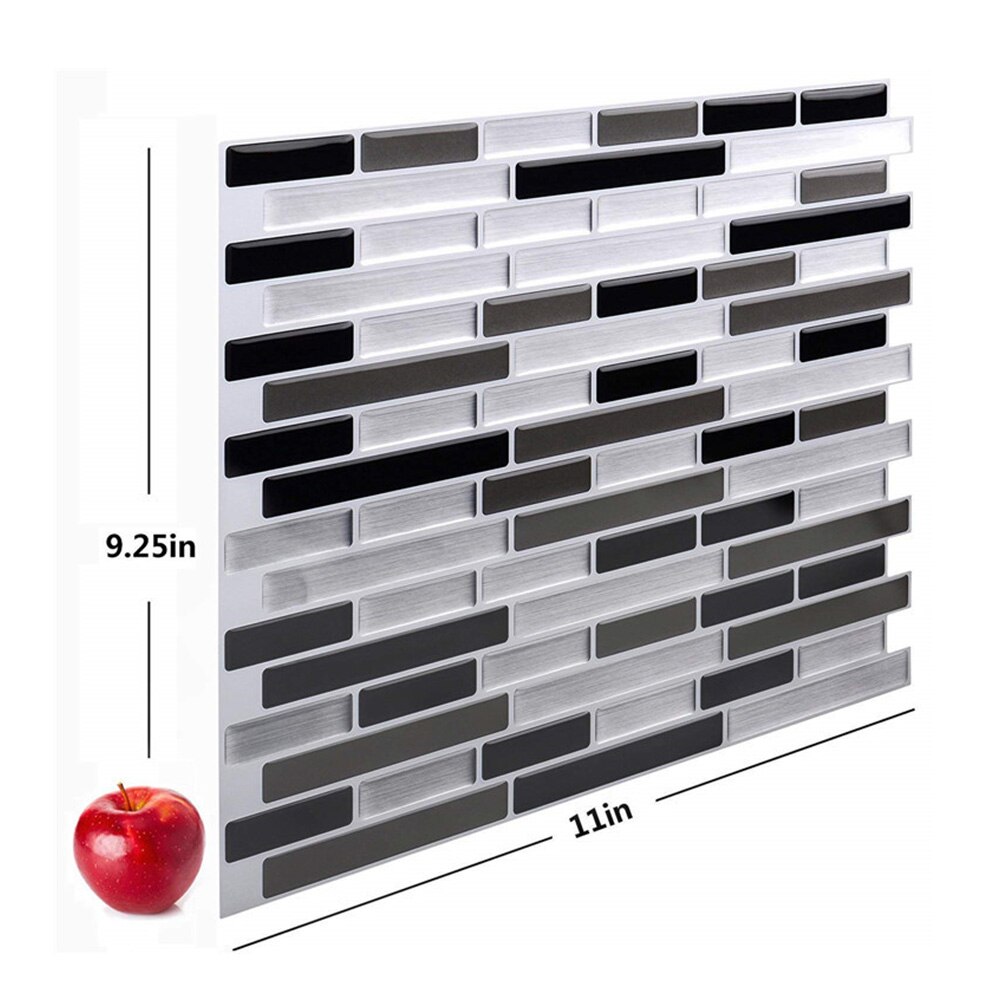 White Grey Marble Mosaic Self Adhesive Tile Wall S... – Vicedeal