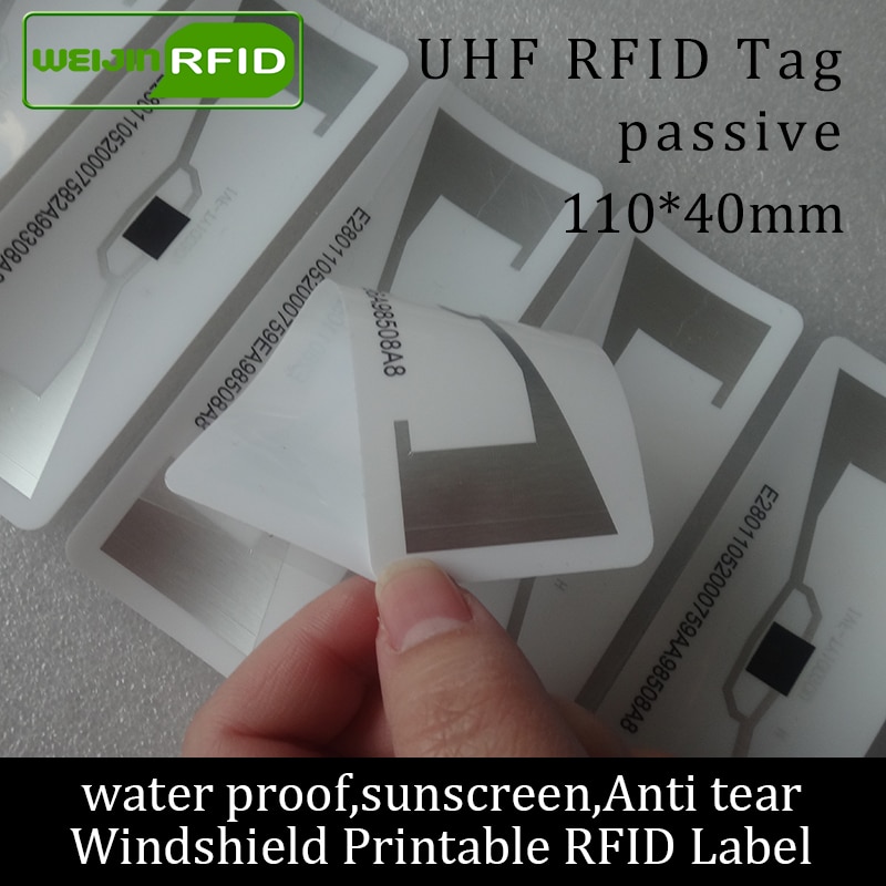RFID tag UHF sticker vehicle windshield EPC6C 915m... – Vicedeal