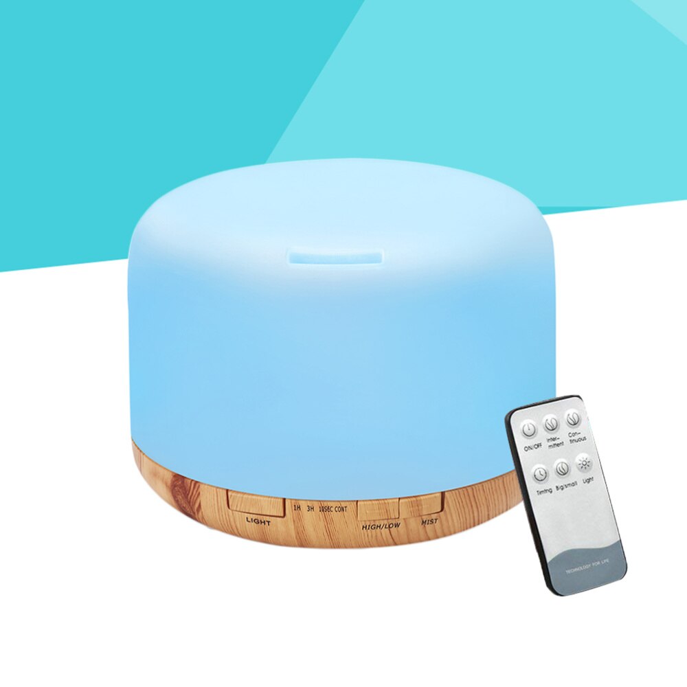 500ml Ultrasonic Humidifier Aroma Diffuser Wood Gr... – Vicedeal